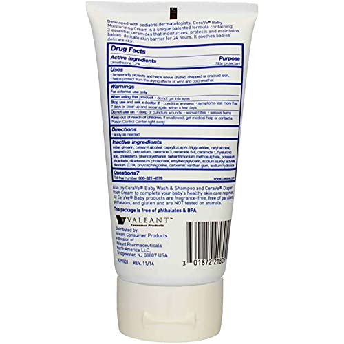 Cerave Baby Moisturizing Cream 5 Ounce (Pack of 2)