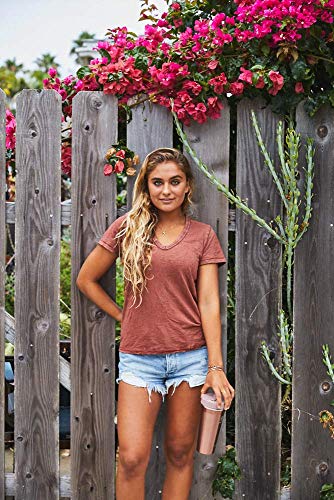 Takeya Stainless Steel Insulated Tumbler with Foldable Straw Lid, 24 Ounce, Blush