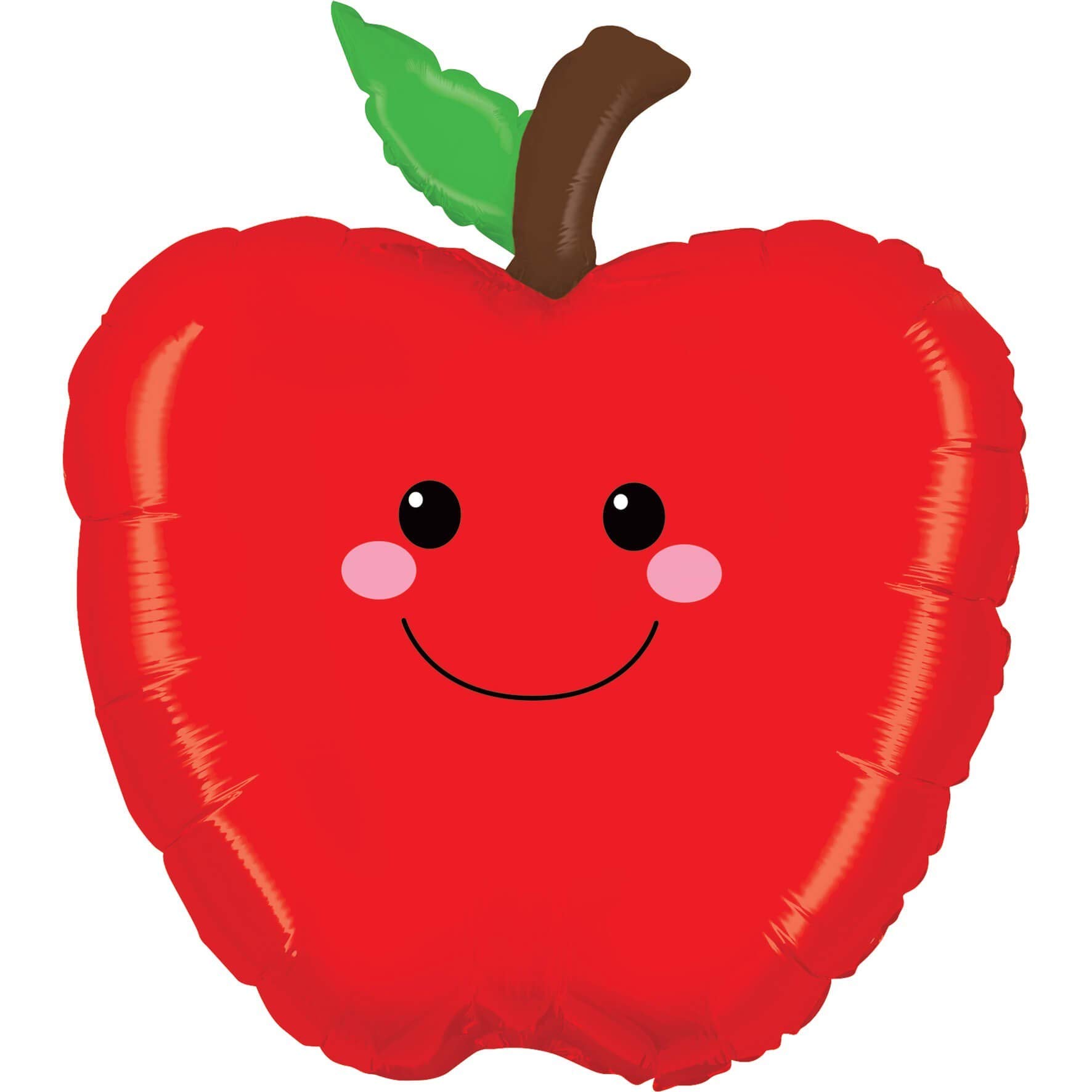 Betallic ONE 26" RED APPLE NEW BALLOON PARTY CIDER FOIL PRODUCE PALS FARMER'S MARKET VEGGIE FARM STAND, Multicolor