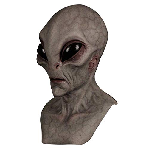 IAMAGOODLADY Halloween Decorations,Halloween Alien Mask Scary Horrible Horror Alien mask Mask,Spooky Party Carnival Supplies,Scary Ghost Creepy Decor Halloween Ornament