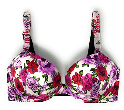 Victoria's Secret Very Sexy Push Up Bra, White/Spring Floral, 38B