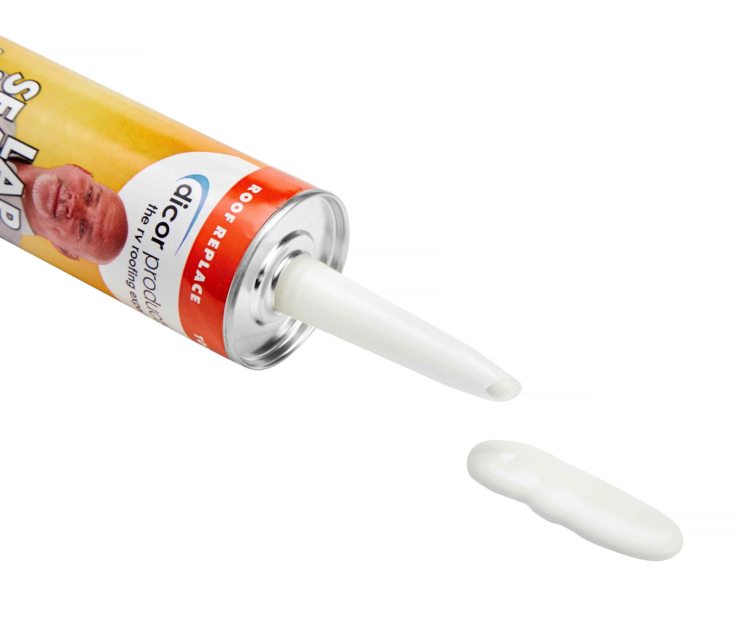 Dicor 501LSW-1 Epdm Self-Leveling Lap Sealant-10.3 Oz. Tube, White, 10.3 Fluid_Ounces (Packaging May Vary)