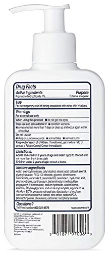 CeraVe Moisturizing Lotion for Itch Relief | 8 Ounce | Dry Skin Itch Relief Lotion with Pramoxine Hydrochloride | Fragrance Free (Pack of 4)