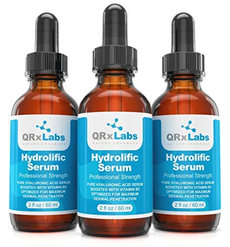 Hydrolific Serum - Ultra Pure Hyaluronic Acid Serum Boosted with Vitamin B5 (Large 2 oz) β Formulated to Maximize Dermal Penetration and Provide Long-Lasting Hydration β Best Skin Moisturizing Serum