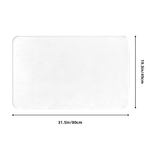 Welcome Bath Mat, Christmas Snowflake Shiny Diamonds Non Slip Entrance Indoor Funny Rugs, Red Bathroom 32x20In