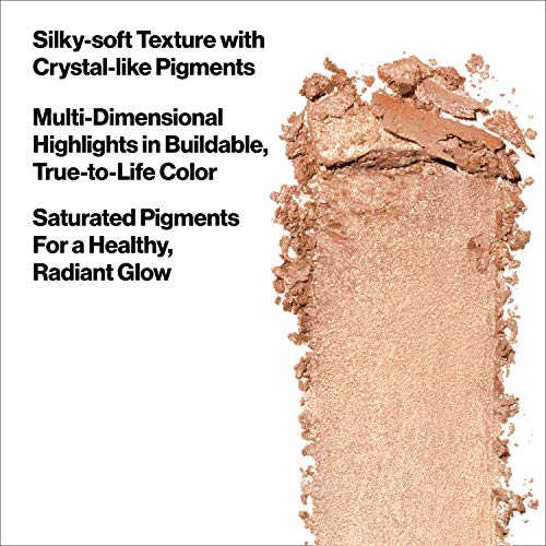 Highlighter Makeup by Revlon, Skin Lights Prismatic Powder Face Makeup, Natural Glow, Shimmer Finish, 201 Daybrak Glimmer, 0.28 Oz