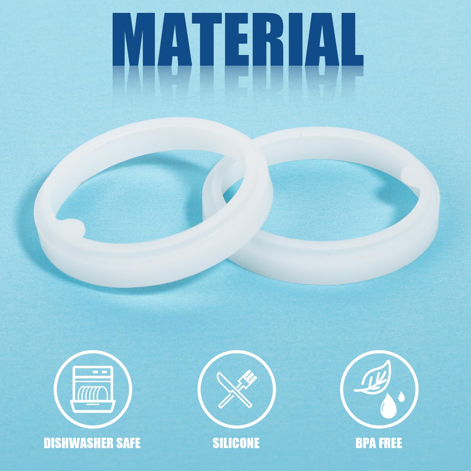 5pcs Replacement Gasket for Takeya Actives, Water Bottle Lid Gaskets Compatible Replacement Ring 18oz 22oz 24oz 32oz 40oz Water Bottle Washer with Spout Cap Rubber Seals(Not for Takeya Original)