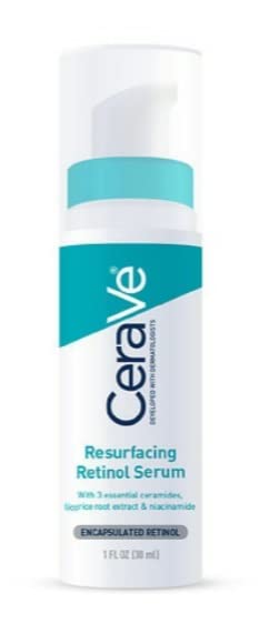 CeraVe Acne Treatment Bundle - Contains CeraVe Resurfacing Retinol Serum (1 fl oz), CeraVe Acne Foaming Cream Cleanser (5 fl oz), and CeraVe Acne Control Gel (1.35 fl oz) - With 3 Essential Ceramides