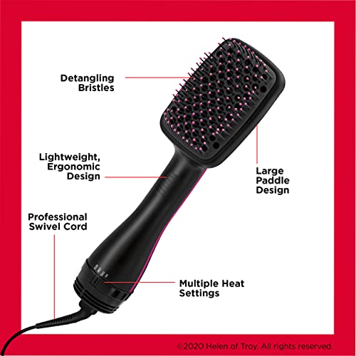 Revlon One-Step Hair Dryer and Styler | Detangle, Dry, and Smooth Hair, (Black)