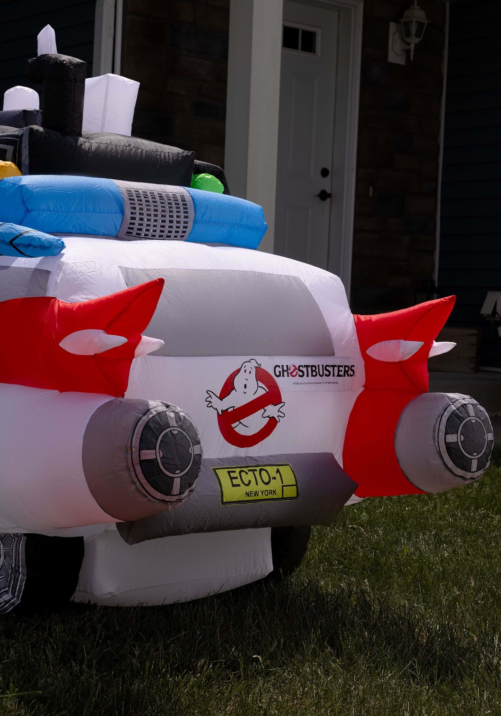 Fun Costumes Ghostbusters Ecto-1 Inflatable Halloween Decoration, Outdoor Inflatable Ghostbusters Decoration