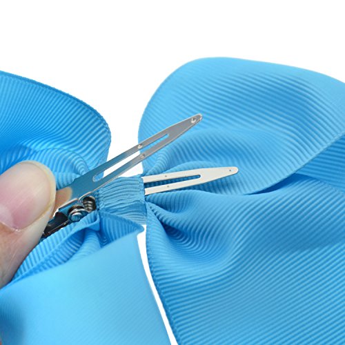 5 Inch Large Grosgrain Ribbon Cheer Bows with Alligator Hair Clips for Teens Juniors Pack of 30 LCLHB (5 inch-30 Pack)