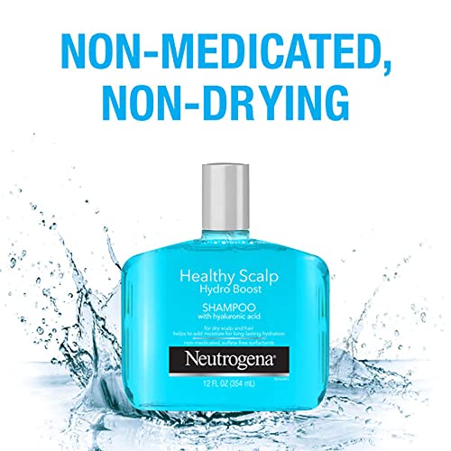 Neutrogena Moisturizing Healthy Scalp Hydro Boost Shampoo & Conditioner for Dry Hair and Scalp, with Hydrating Hyaluronic Acid, pH-Balanced, Paraben & Phthalate-Free, Color-Safe, 12 Fl Oz
