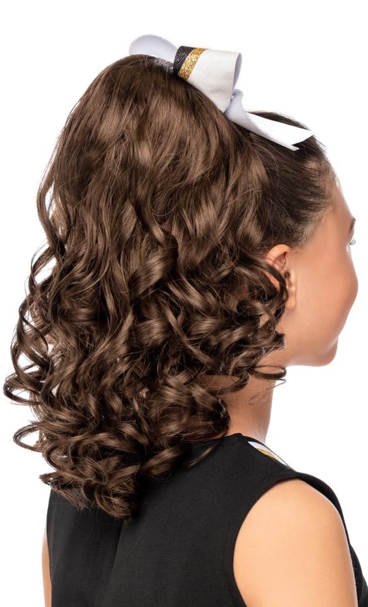 Girly Curls Curly Cheerleader 16" Hairpiece for Cheer and Dance (Cutie)