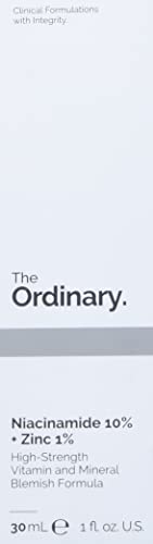 THE ORDINARY Niacinamide 10% + Zinc 1% 30ml, 1.01 Fl Oz (Pack of 1)