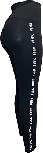 Victoria's Secret Pink Active High Waist Full Length Cotton Legging Black/White Size X-Large New