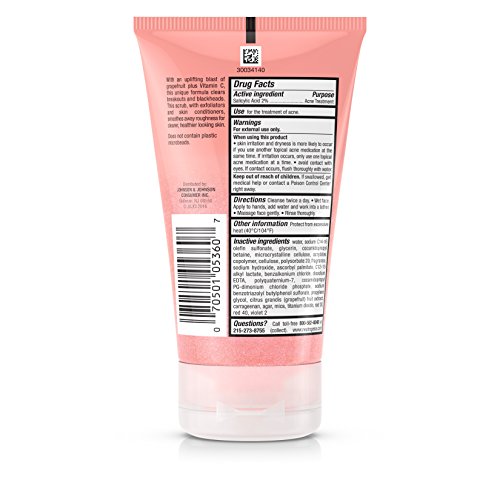 Neutrogena Oil-Free Acne Wash Scrub, Pink Grapefruit, 6.7 Fl Oz
