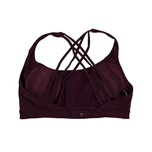 Victoria's Secret Minimum Support Sports Bra (S, Burgundy Heather)