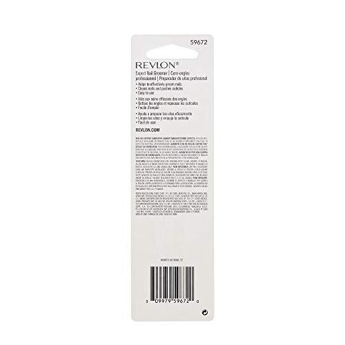 Cuticle Pusher and Nail Cleaner by Revlon, Dual Ended Nail Care Tool, Easy to Use, Stainless Steel (Pack of 1)