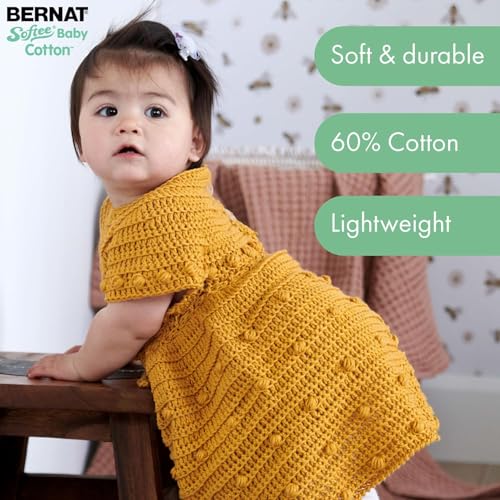 Bernat Softee Baby Cotton YARN, Petal