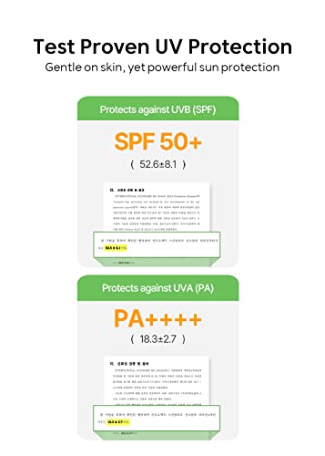 THANKYOU FARMER Sun Project Relief Sun Cream SPF50+ PA++++ 1.75 Fl Oz - Centella Asiatica Extracts for Soothing, Reef Safe Sunscreen Travel Size, Non-comedogenic Face Sunscreen for Sensitive Skin, Korean Sunscreen for Face