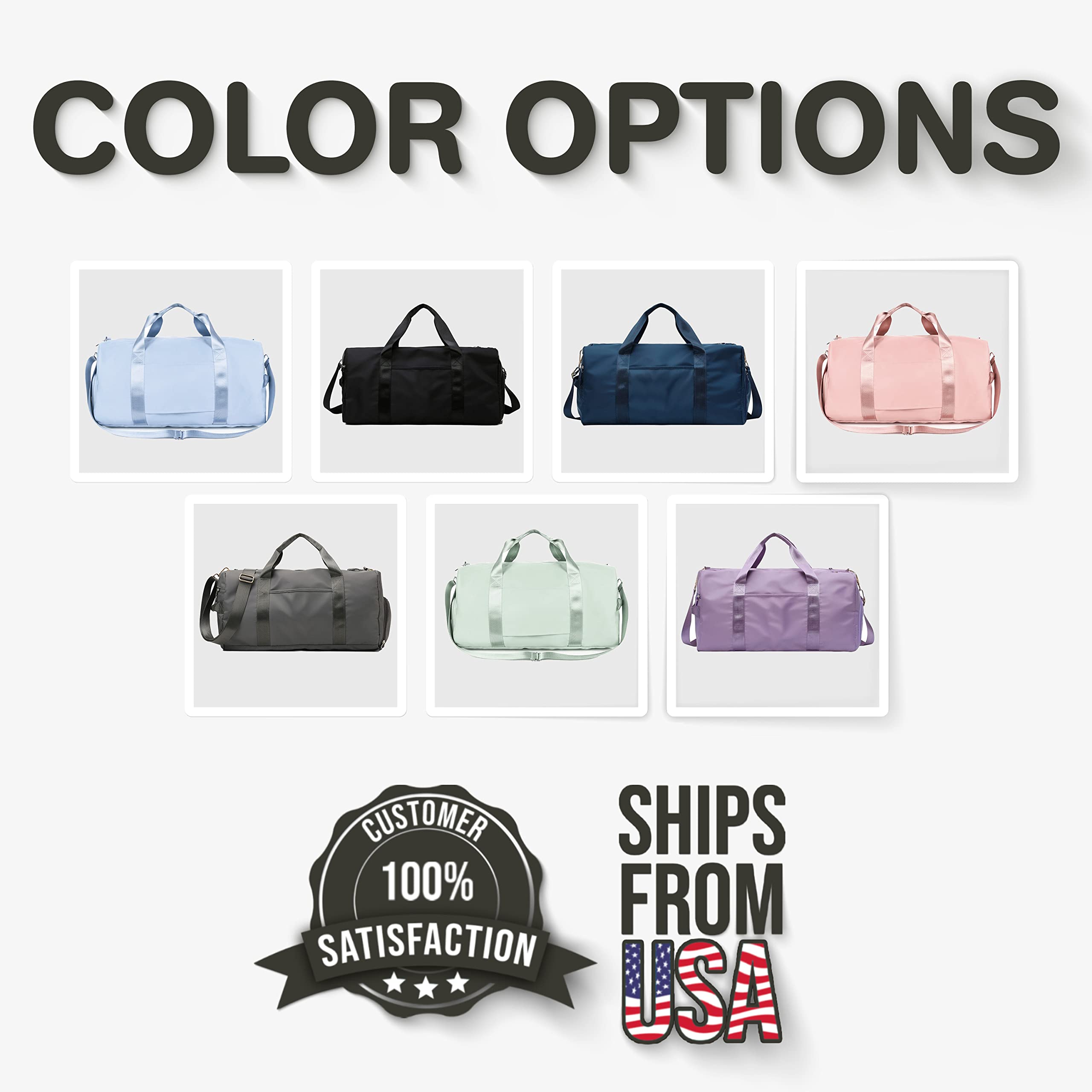 Personalized Cheerleading Duffle Bag for Women, Girls - Custom Duffel Bag - Different Color & Design Options - Black