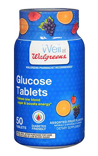 Walgreens Glucose Tablets, Assorted Fruit Flavors, 50 Tablets