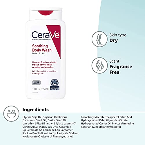 CeraVe 10 oz. Soothing Body Wash For Very Dry Skin