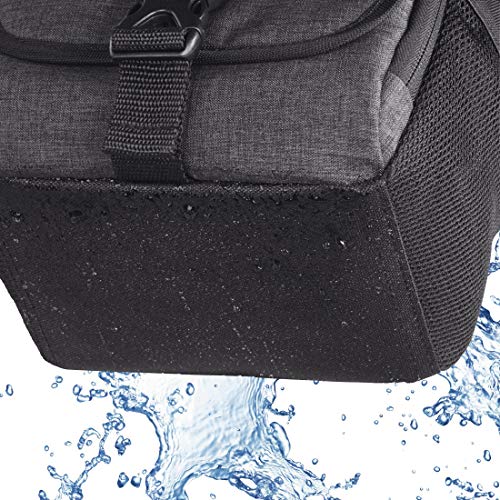 Hama Camera bag Valletta (size 90, compact case, strap, flap with closure, all brands such as Nikon, Canon, Olympus, Sony, …) Black/Red