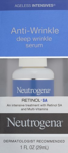 Neutrogena Ageless Intensives Anti-Wrinkle Deep Wrinkle Face Serum Treatment with Retinol SA & Multi-Vitamins to Reduce Crow's Feet, Laugh Lines, & Under Eye Wrinkles, 1 fl. oz