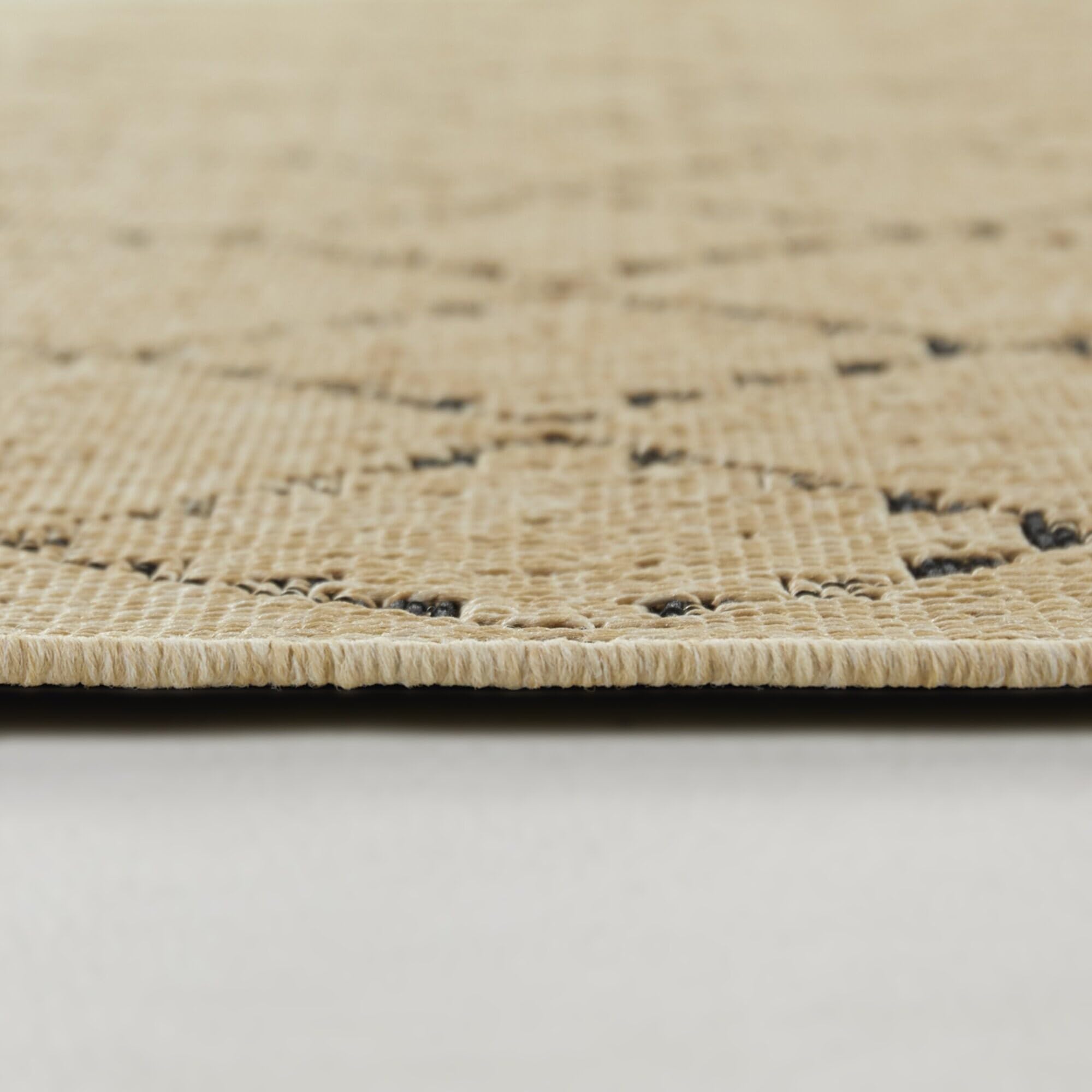 BALTA Mattei Diamond Trellis Indoor/Outdoor Area Rug 5'3" x 7' - Brown/Black