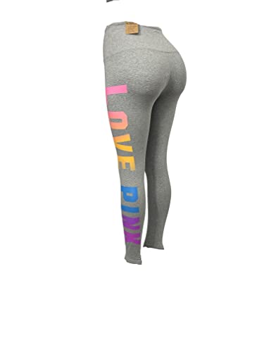 Victoria's Secret Pink Active High Waist Full Length Cotton Legging Color Gray Size X-Large New