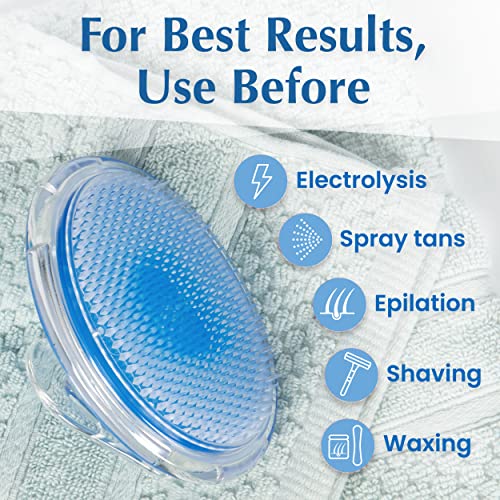 Dylonic Exfoliating Body Scrubber Brush Ingrown Hairs Treatment Exfoliator Razor Bumps Brush Loofta | Eliminate Shaving Irritation for Legs, Armpit, Bikini Line | Smooth Skin Solution for Men + Women