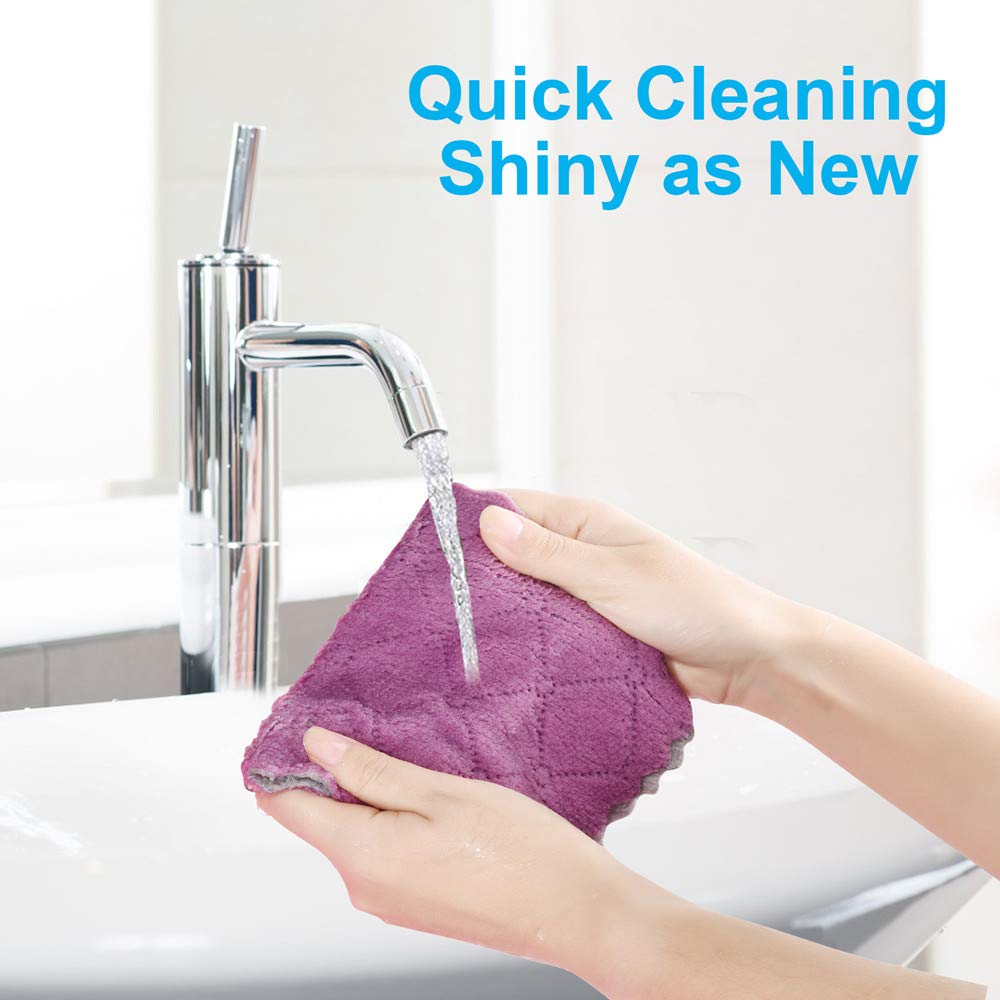 Small Kitchen Towels Dish Towels, 6 x 10 inch, Super Absorbent Multipurpose Dish Cloths, for Furniture Rags, Kitchen Cloths, Tableware Quick-Drying Towels,Reusable Cleaning Cloths, (11PCS)