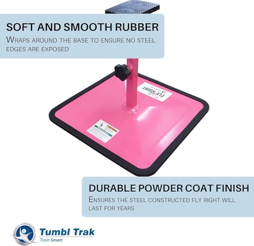 Tumbl Trak Fly Right Cheer Stunting Trainer, Hot Pink, 20 in x 20 in x 10 in