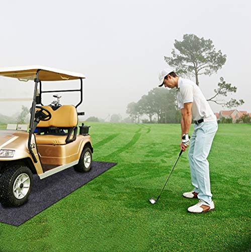 Sensko Garage Floor Mat,Shearable,Absorbent Oil Mat—Floor Mat for Golf Carts,Indoor Parking Mat-Absorbent Felt and Leak-Resistant Anti-Slip Backing,Washable(5.9 ft x 14.7 ft)