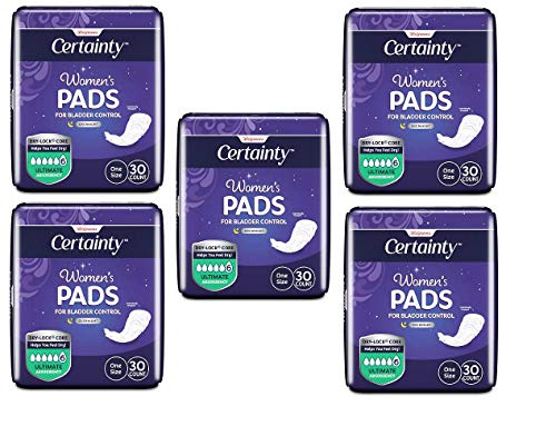 WalgreensCertainty Women's Overnight Bladder Control Pads, Ultimate Absorbency 30.0ea (5pack)
