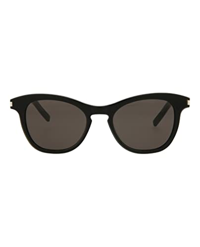 SAINT LAURENT Women's SL356 Sunglasses, Black/Black/Black, One Size