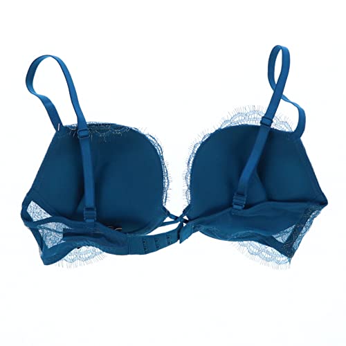 Victoria's Secret Bra Bombshell Add 2 Cups Shimmer Lace (34C, Blue)