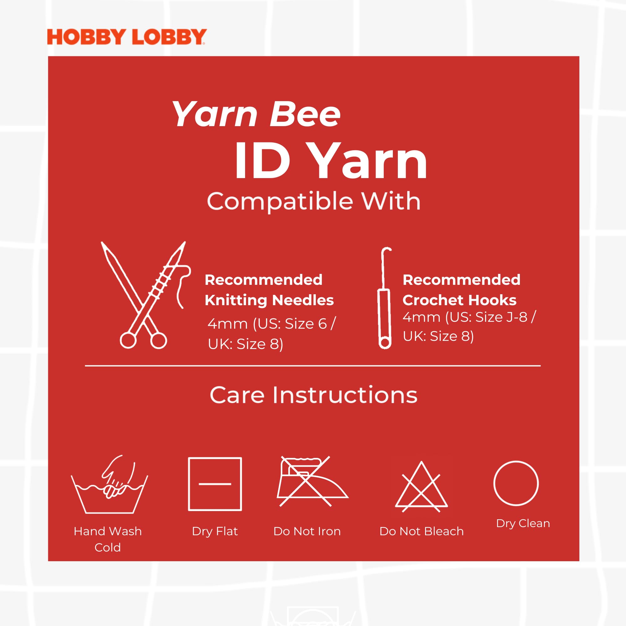 Yarn Bee 4 - Medium Yarn for Crocheting & Knitting – Soft Yarn Skein – 164 Yards of Mercerized Cotton Yarn for Crocheting Blankets, Hats, & More – Craft Supplies for Handcrafting, Beige