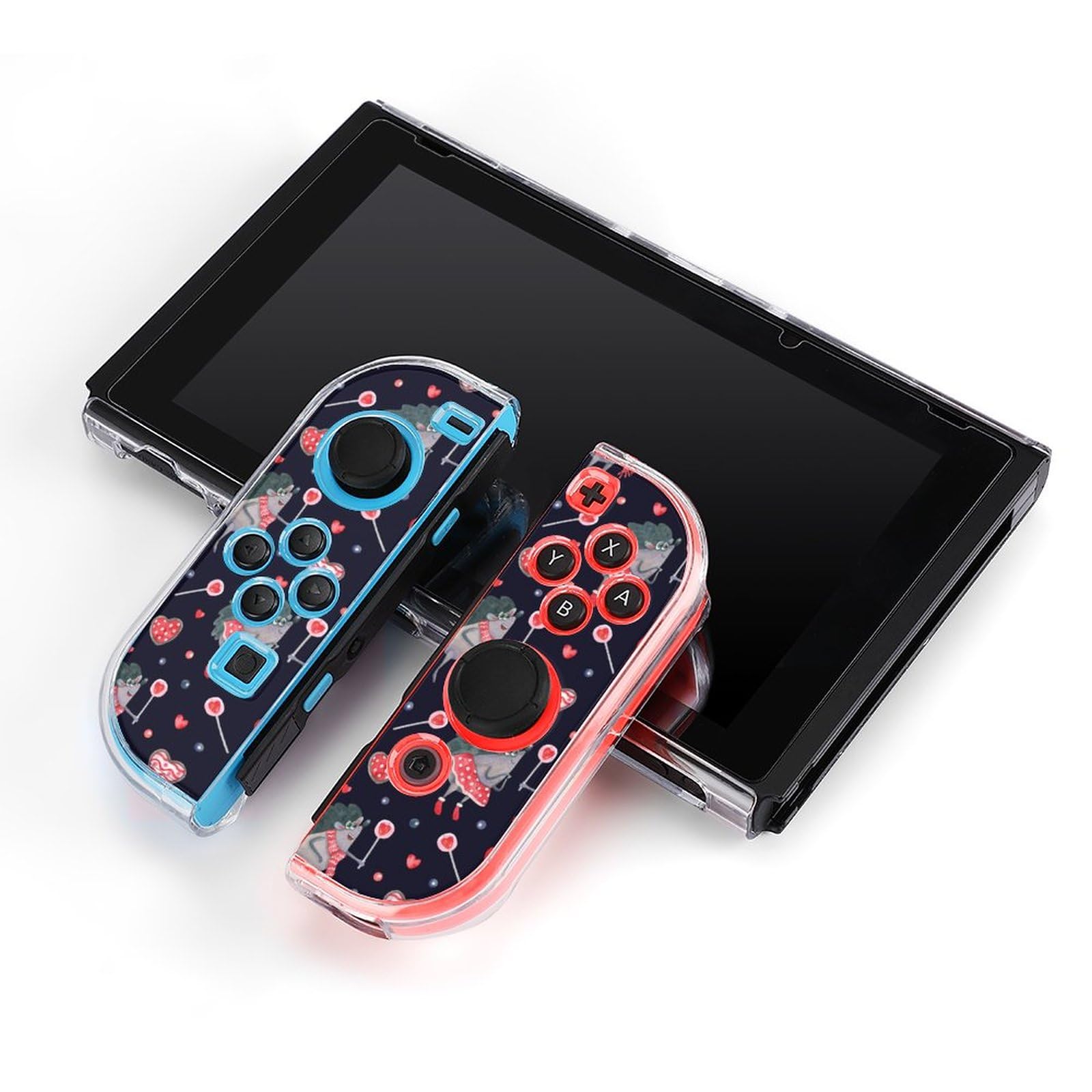 AoHanan Cheerful Hedgehogs Switch Screen Protector Cover Full Accessories Switch Game Case Protection Skin for Switch Console And Joy-Cons