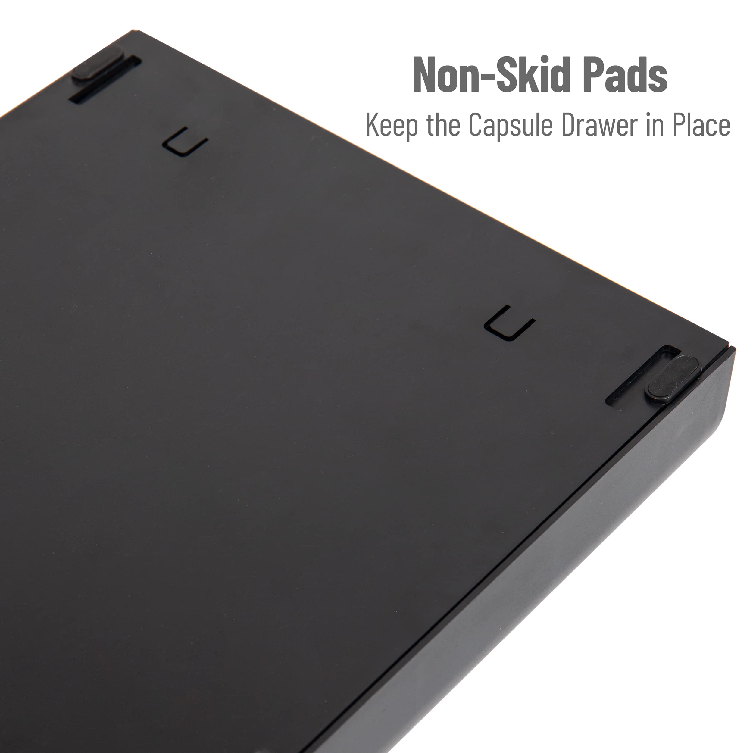 Mind Reader Coffee Pod Drawer Compatible with Nespresso Capsule, 9.21 x 15.94 x 2.36, Black
