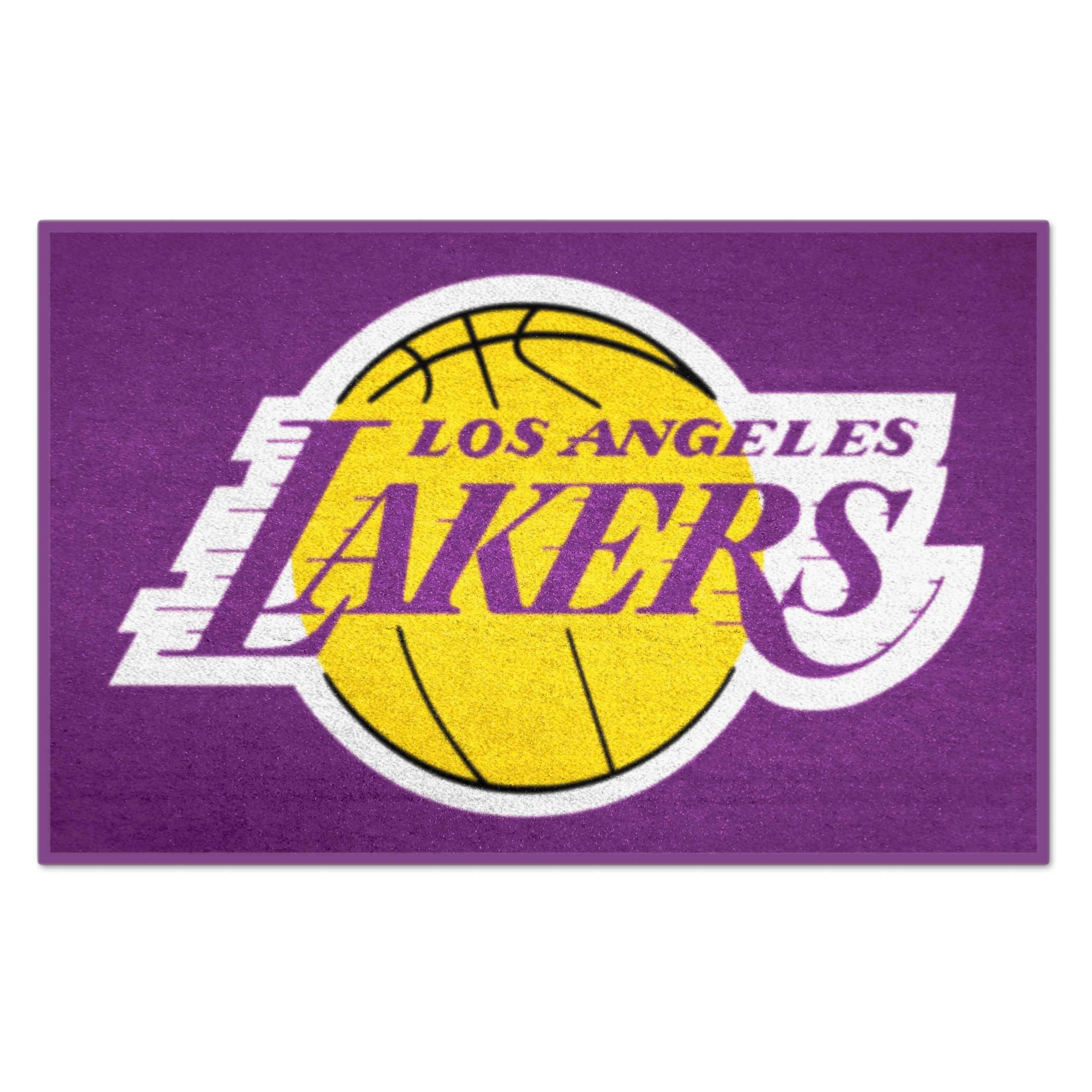 FANMATS - 11911 NBA Los Angeles Lakers Nylon Face Starter Rug 19"x30"
