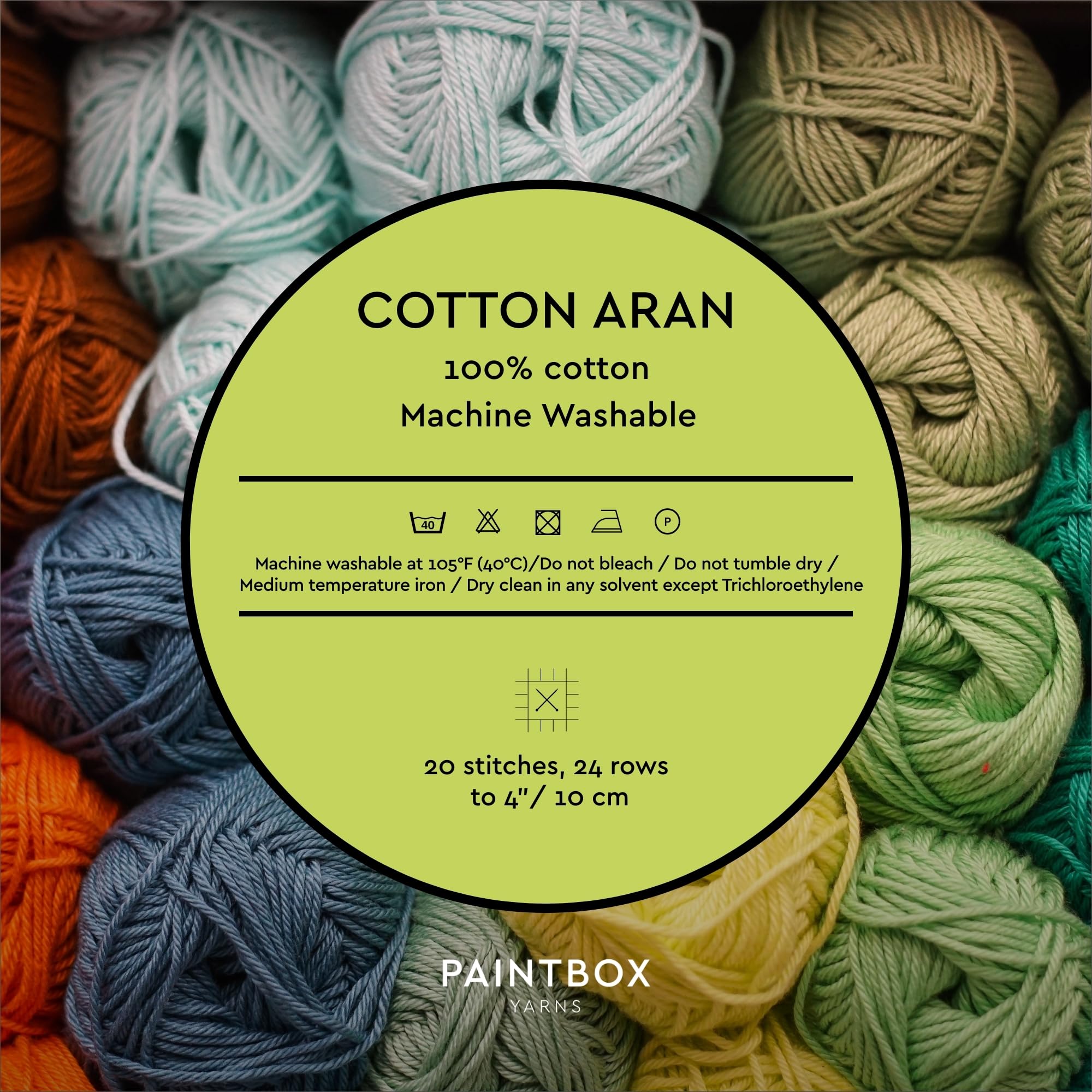Paintbox Yarns 100% Cotton Aran Yarn 1.76oz (50g), 93 Yards (85m) - Lime Green Worsted Wool for Crochet, Knitting - Soft, Lightweight for Sweaters, Clothes
