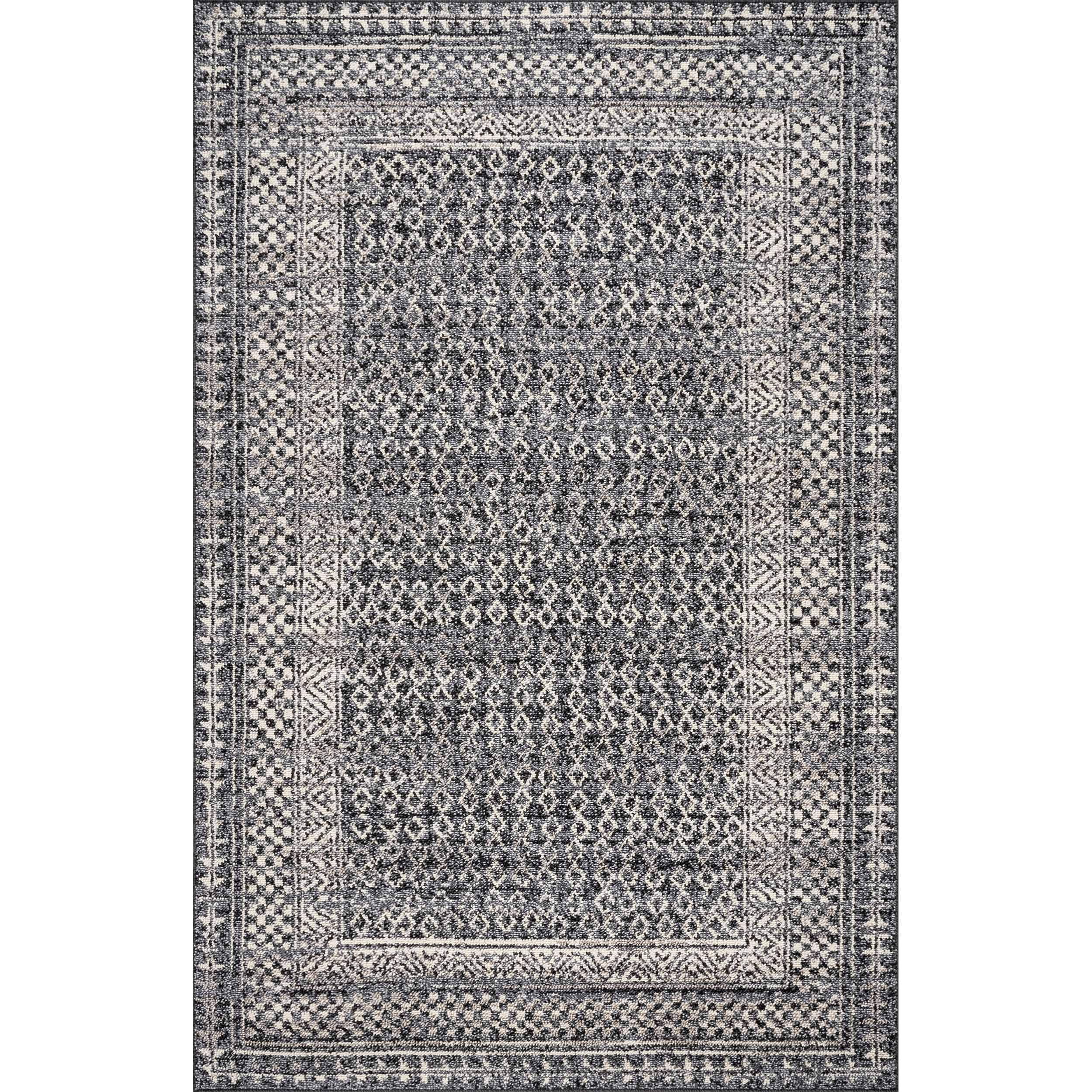 nuLOOM Elodie Distressed Diamonds Accent Rug, 3x5, Grey