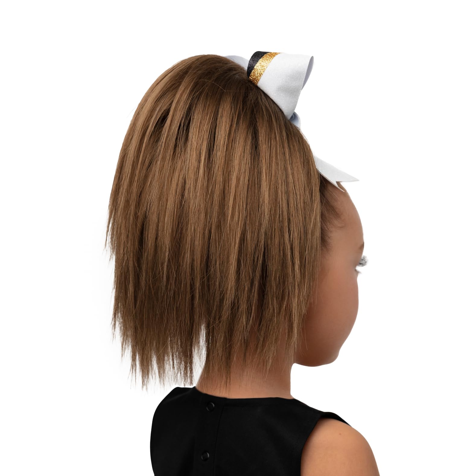 Girly Curls Cheerleader 11" Straight Ponytail Hairpiece for Girls and Teens (Cutie)