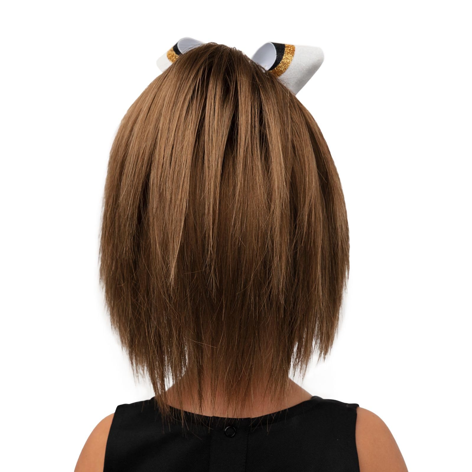 Girly Curls Cheerleader 11" Straight Ponytail Hairpiece for Girls and Teens (Cutie)