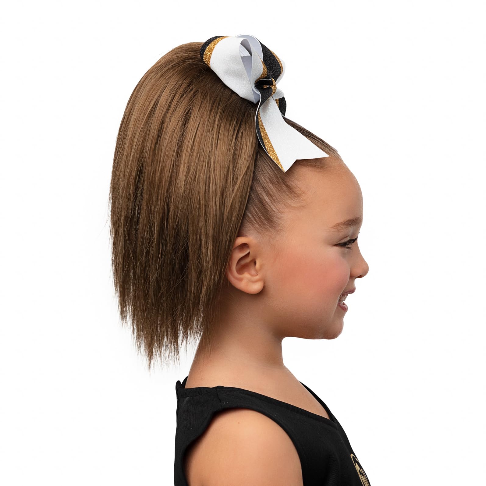 Girly Curls Cheerleader 11" Straight Ponytail Hairpiece for Girls and Teens (Cutie)