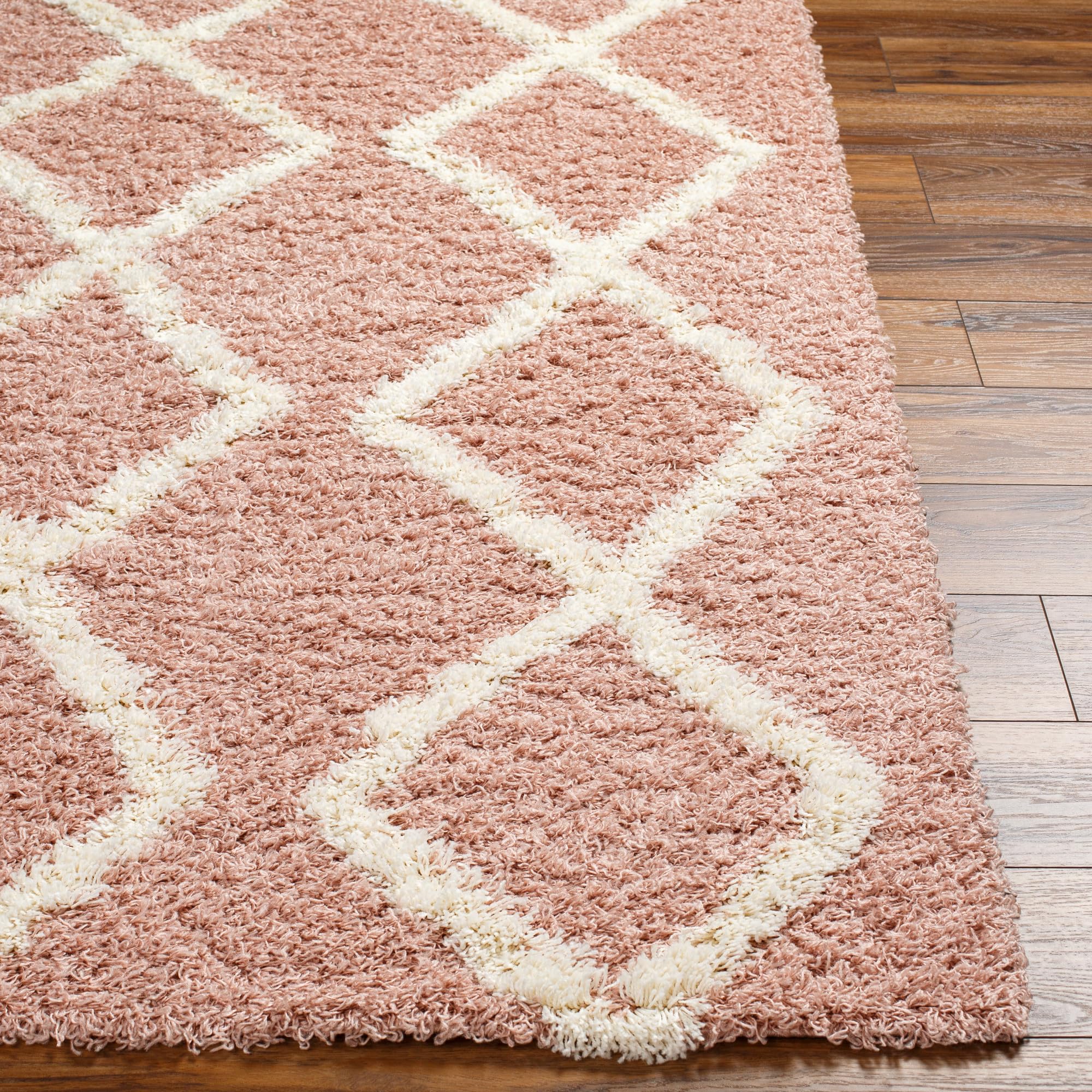 Livabliss Urban Shag Global Area Rug, 7'10" x 10'2", Dusty Pink, (8' x 10')