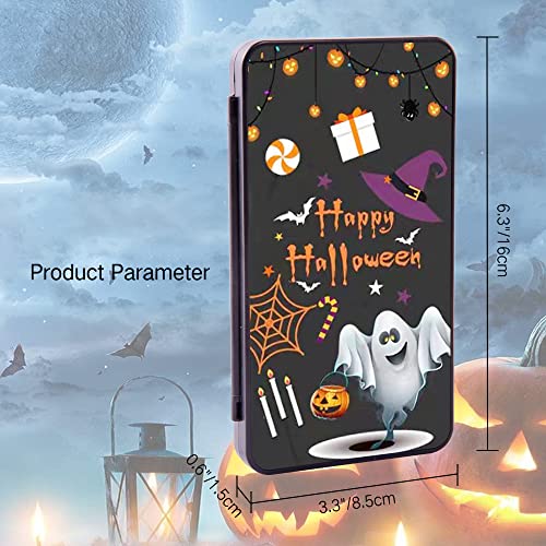 PERFECTSIGHT Cute Game Card Case for Nintendo Switch/Switch Lite/OLED, 24 Game Holder Cartridge Case for Game Cards and 24 SD Cards, Kawaii Portable Compact Storage Box (Halloween)