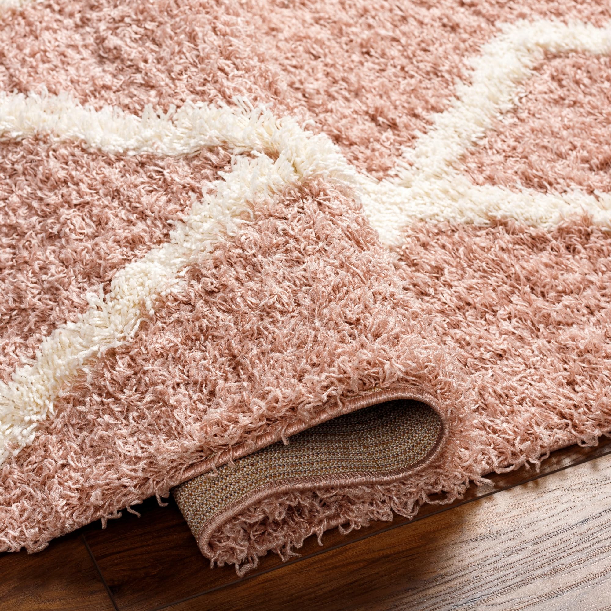 Livabliss Urban Shag Global Area Rug, 7'10" x 10'2", Dusty Pink, (8' x 10')
